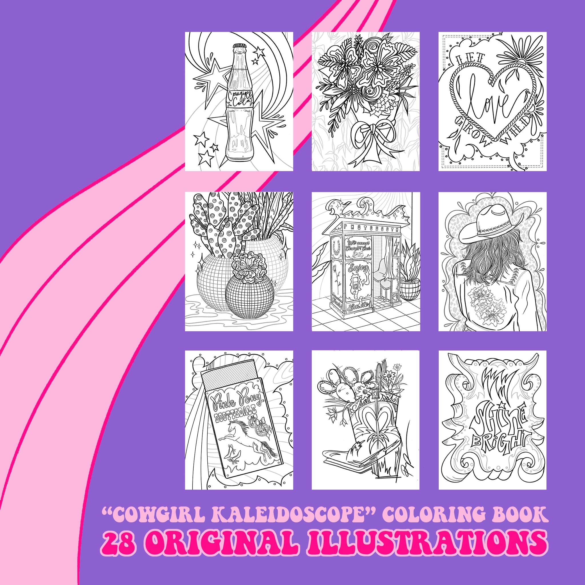 cowgirl coloring book