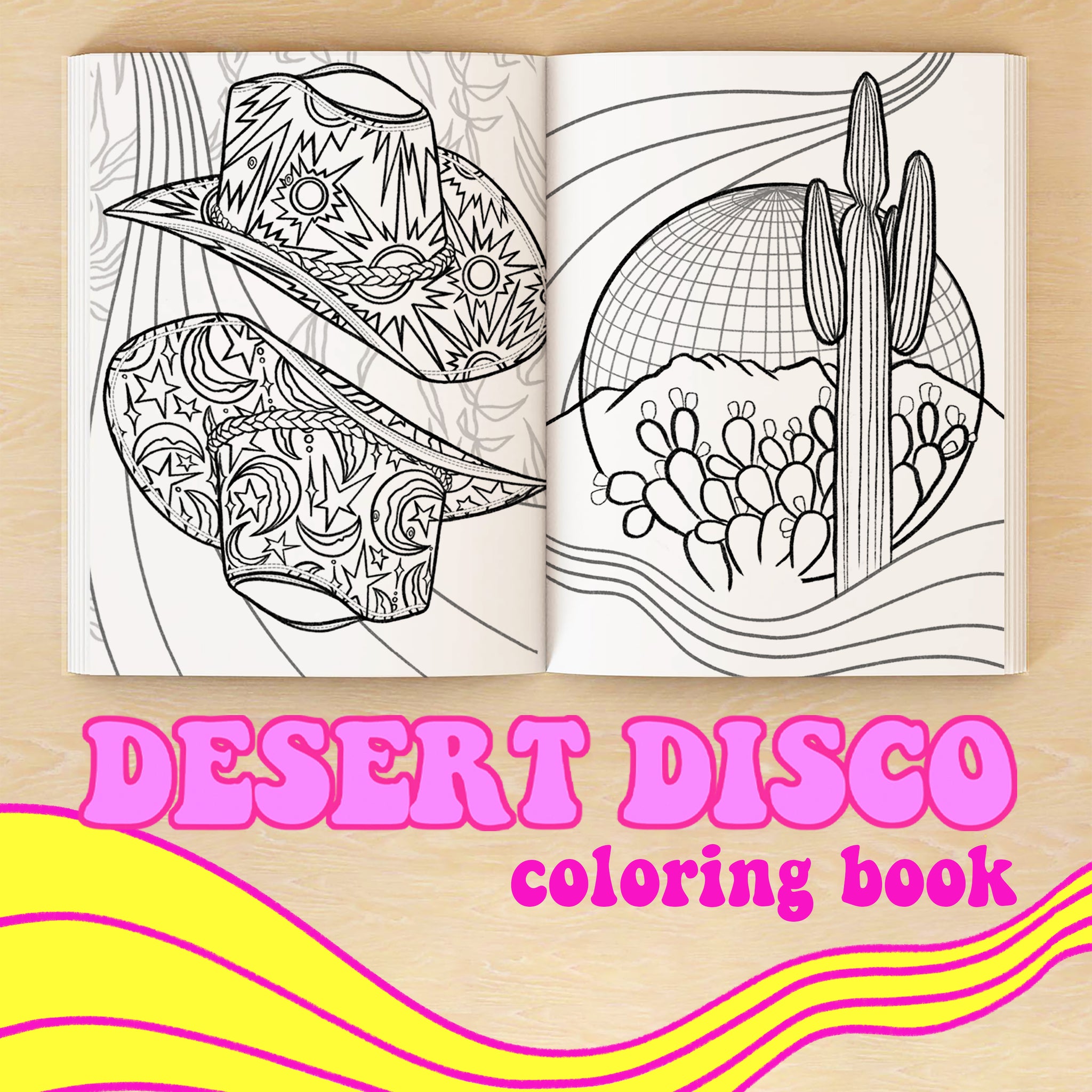 coloring sheet desert