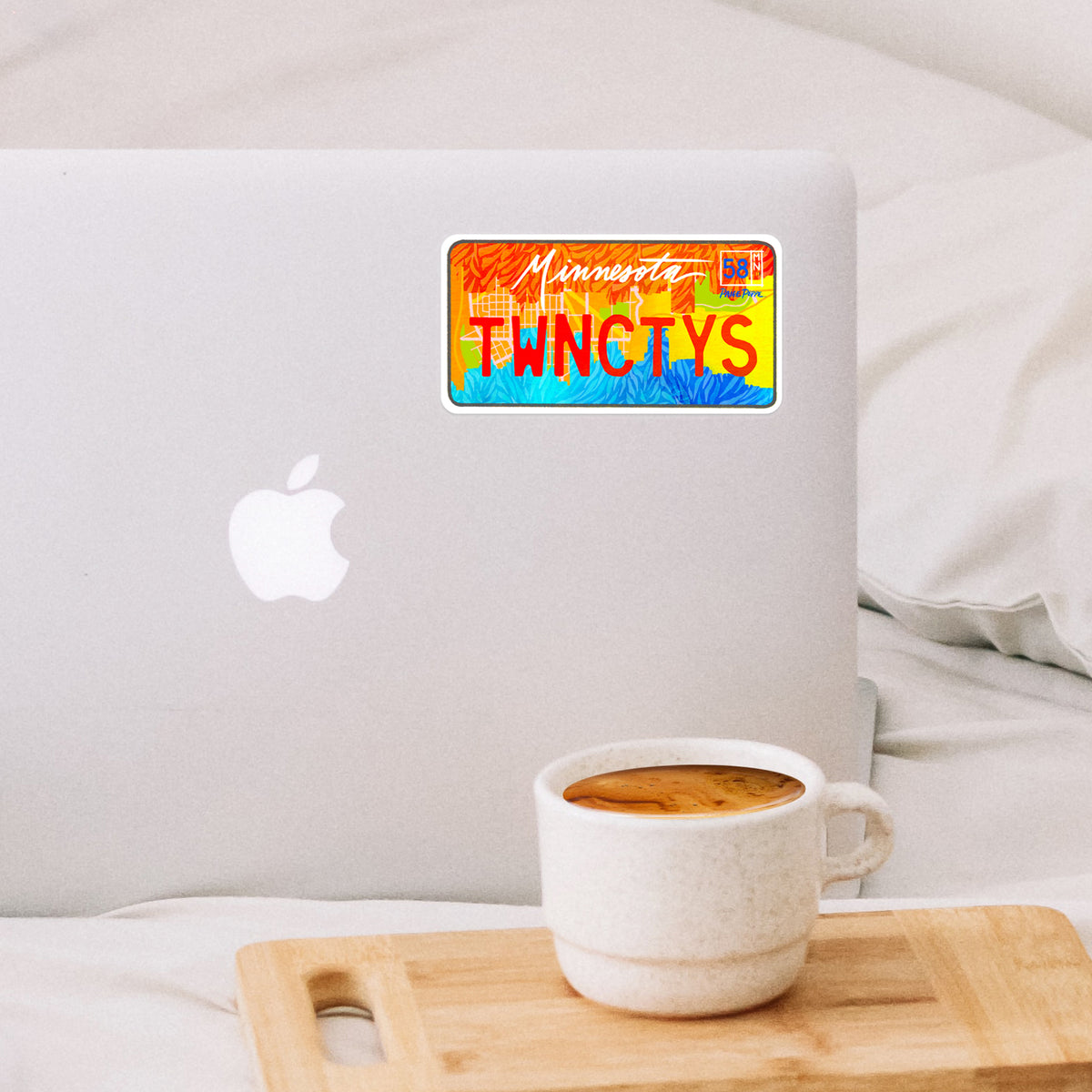 "Twin Cities" Minnesota License Plate Sticker – Paige Poppe Art