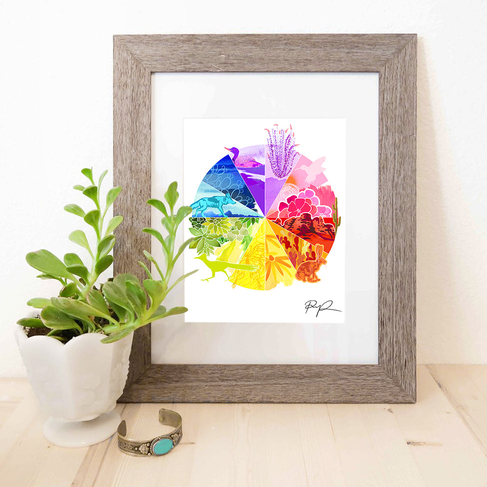 "Southwest Colorwheel" Art Print – Paige Poppe Art