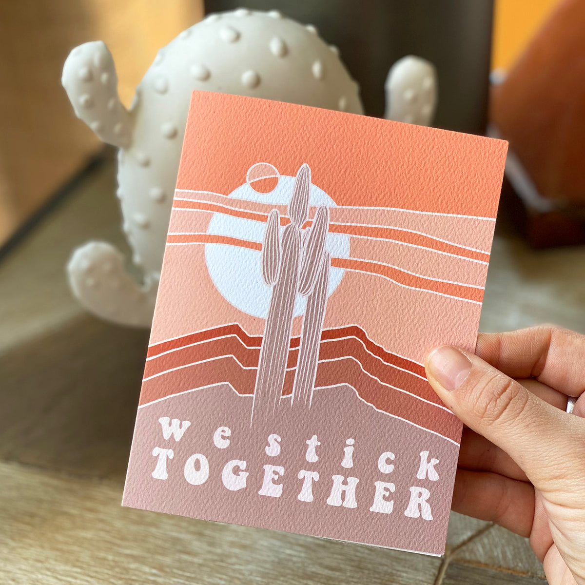 "We Stick Together" Greeting Card – Paige Poppe Art